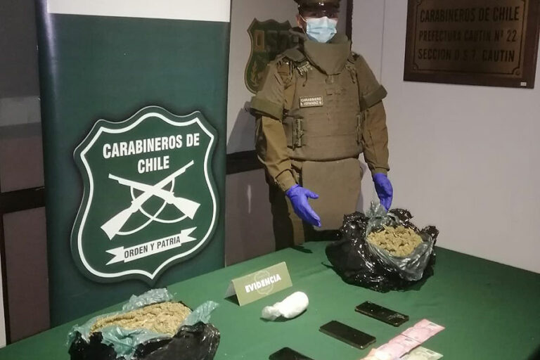 OS-7 decomisó droga, armas y municiones en procedimientos en Lautaro y Temuco - Diario Clave9.cl